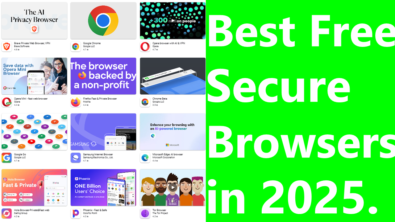 Best Free Secure Browsers in 2025 - CXB Security